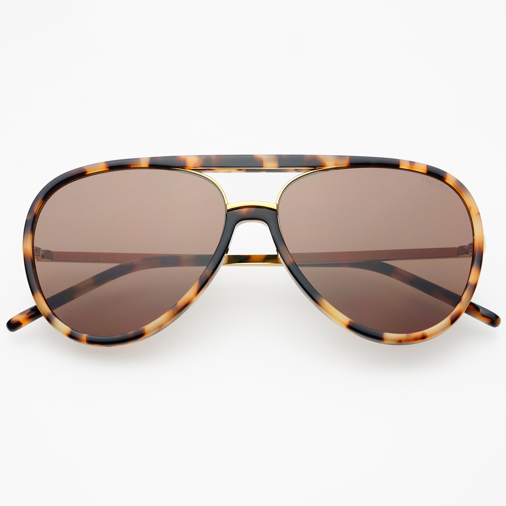Shay Tortoise Aviator Sunglasses by FREYRS Eyewear